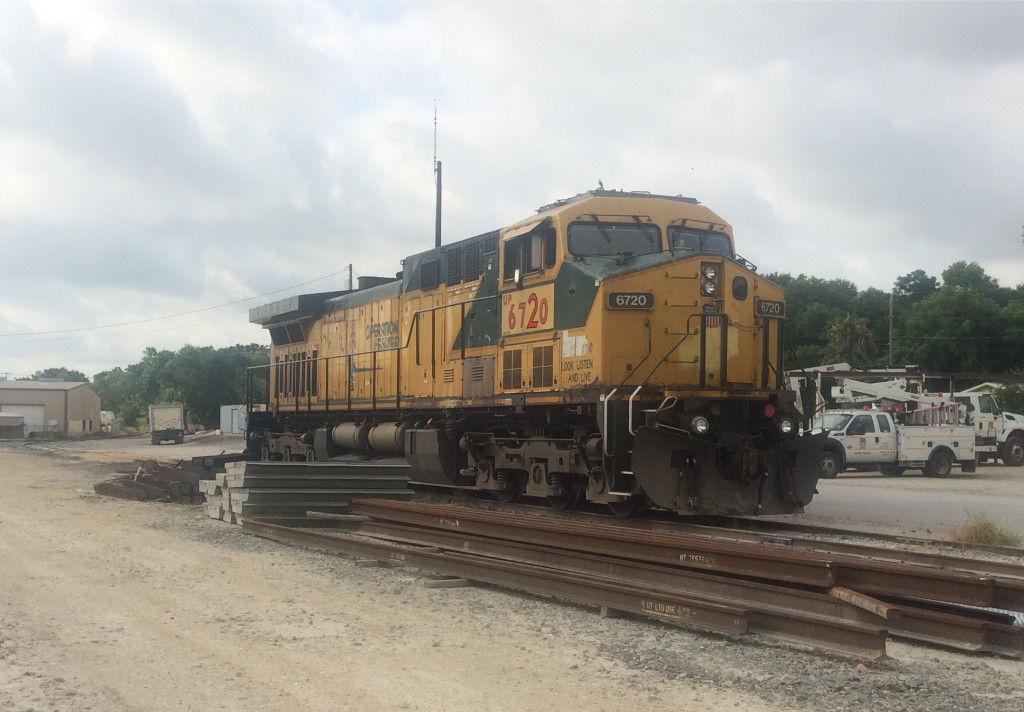 UP 6720 3Jul2016 Parked in the yard Sunday morning